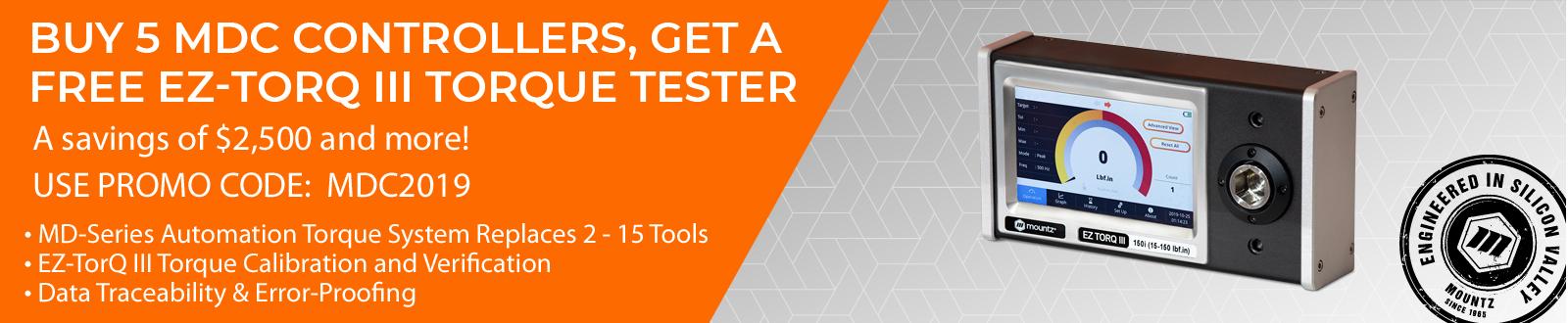Torque Tester - EZ-TorQ III Torque Analyzer | Mountz